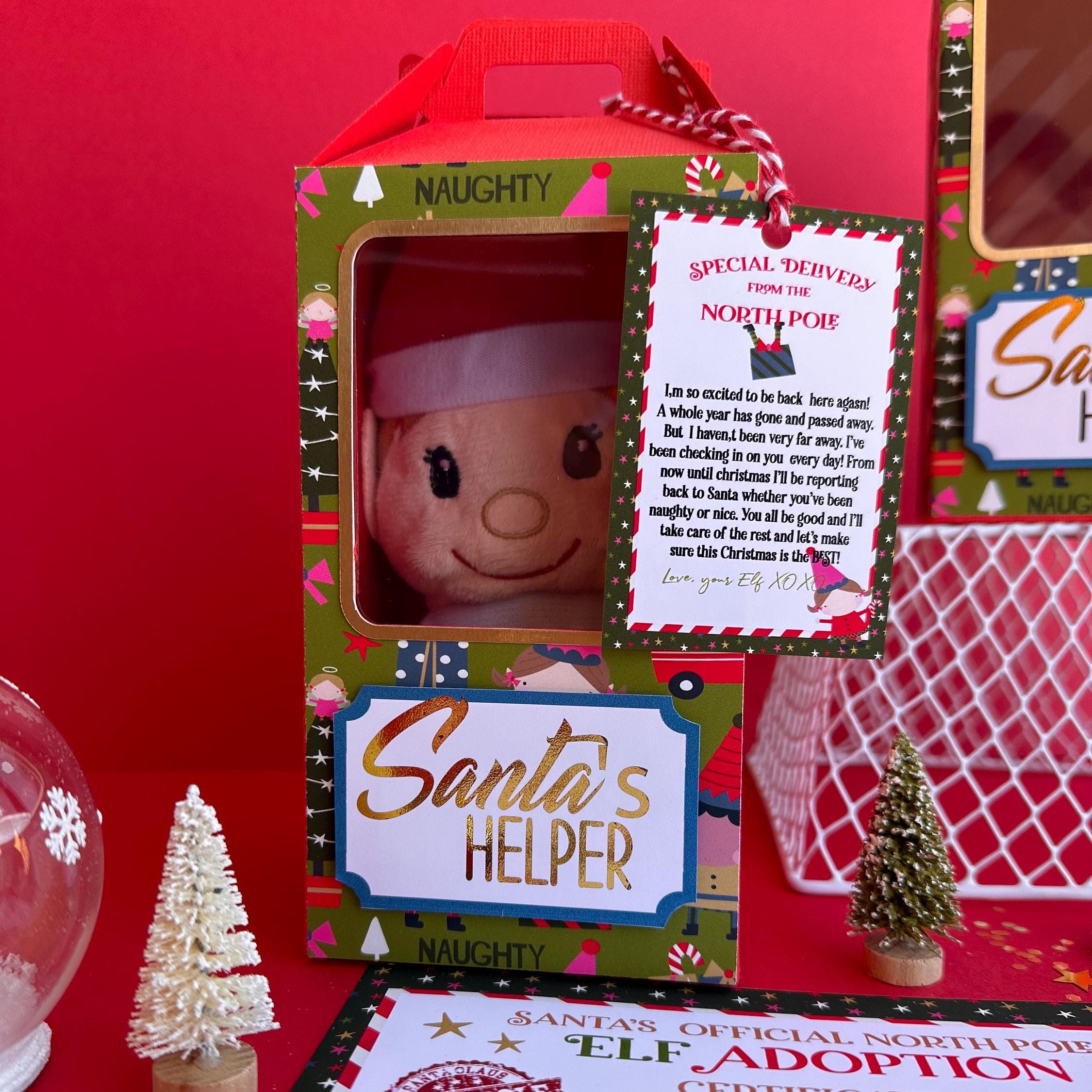 Personalized Plush Elf Christmas Gift: Santa's Helper Kit - Etsy