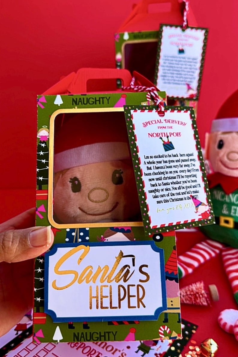 Personalized Plush Elf Christmas Gift: Santa's Helper Kit - Etsy