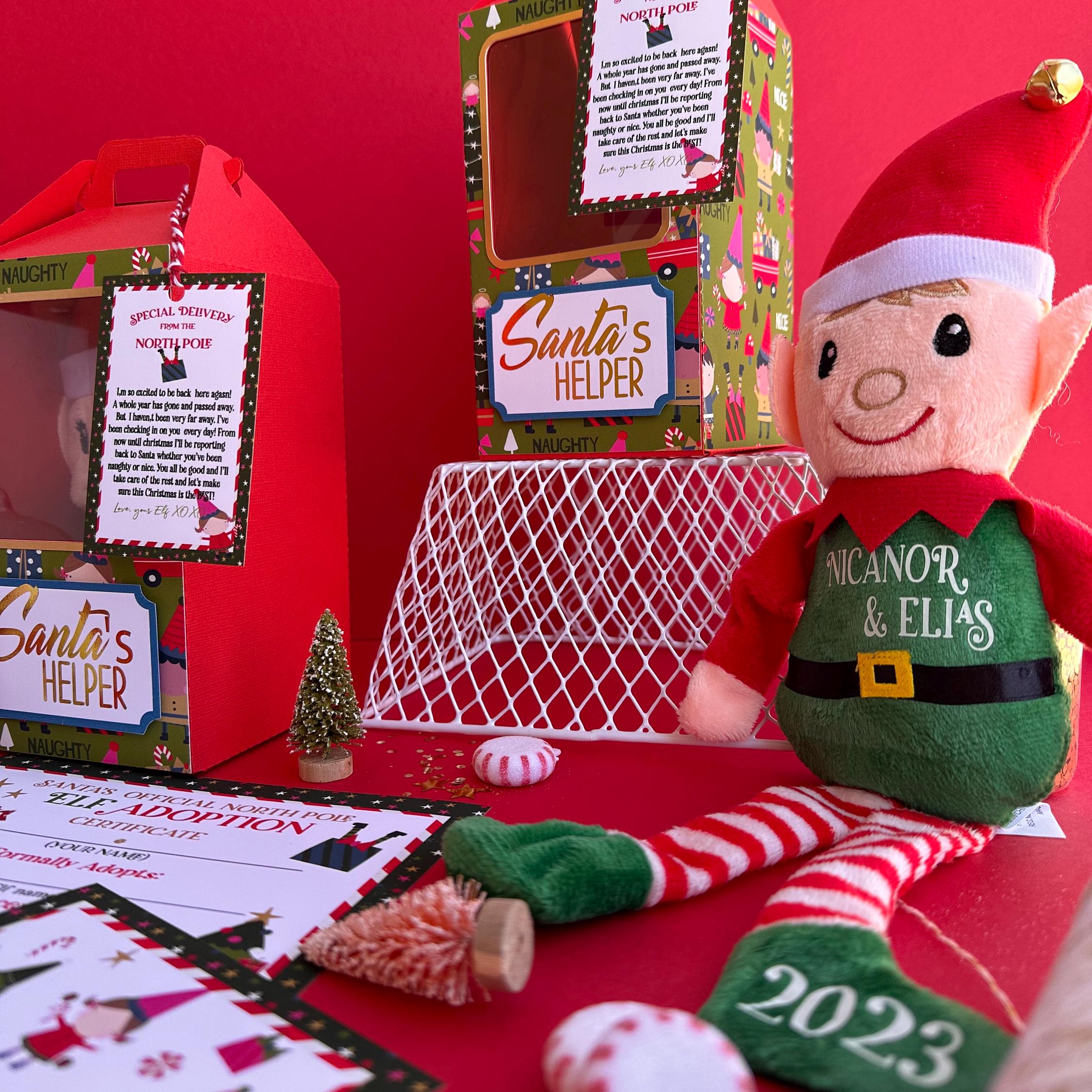 Personalized Plush Elf Christmas Gift: Santa's Helper Kit - Etsy