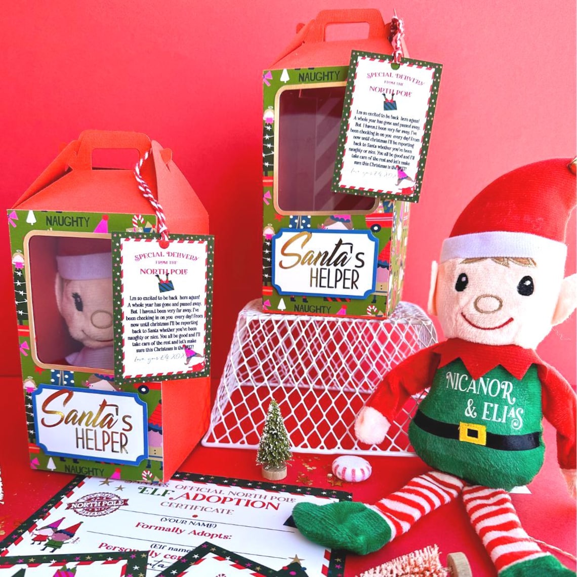 Personalized Plush Elf Christmas Gift: Santa's Helper Kit - Etsy