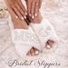 High Quality Custom Bride Slippers: Personalized Mrs Slippers - Etsy
