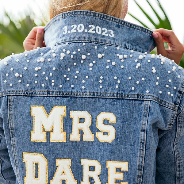 Jean Jacket Letters - Etsy