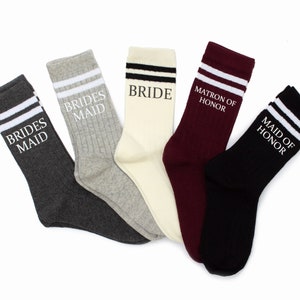 Bridal Party Socks, Wedding Socks, Bridesmaid Proposal Gift - Etsy