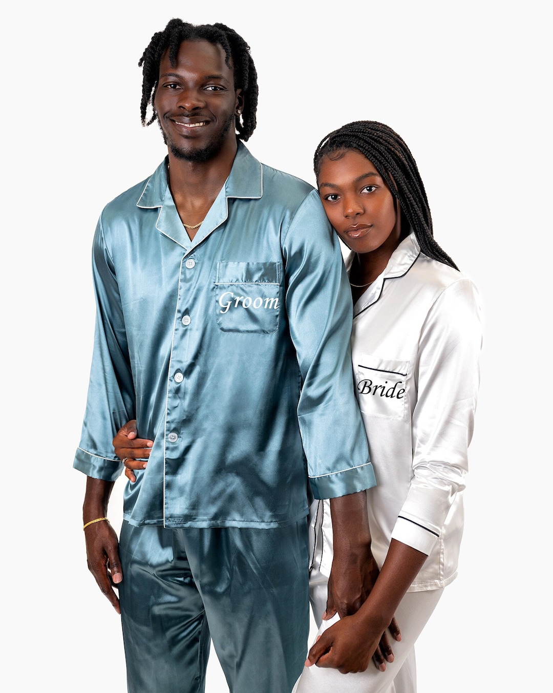 Personalized Bride and Groom Pajamas: Matching Wedding Pjs, Plus Size ...