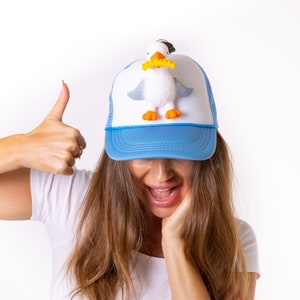 Custom Seagull Baseball Caps, Funny Custom Trucker Hats, Fun Baseball ...