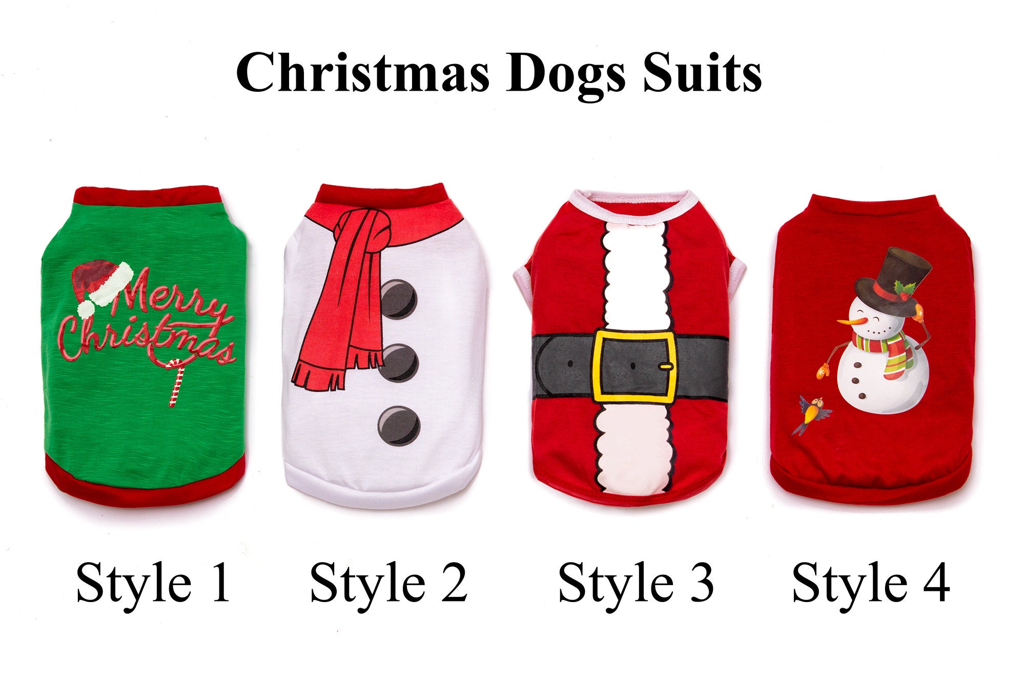 Festive Christmas Dog Outfit: Custom Holiday Pet Attire - Etsy