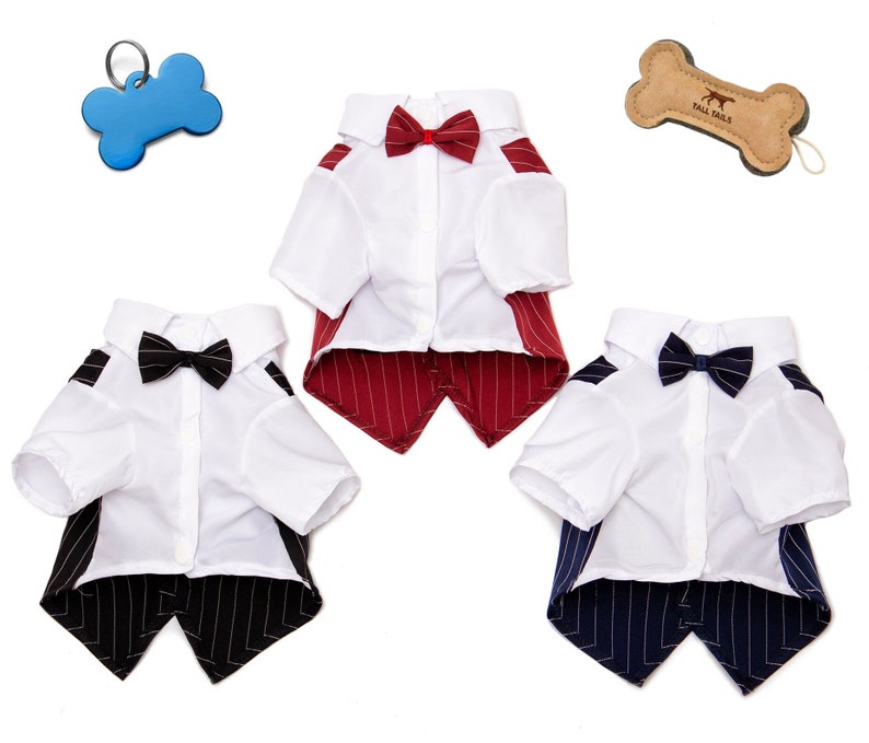 Dog Tuxedo Suit for Christmas – Holiday Pet Outfit With Bow Tie ...