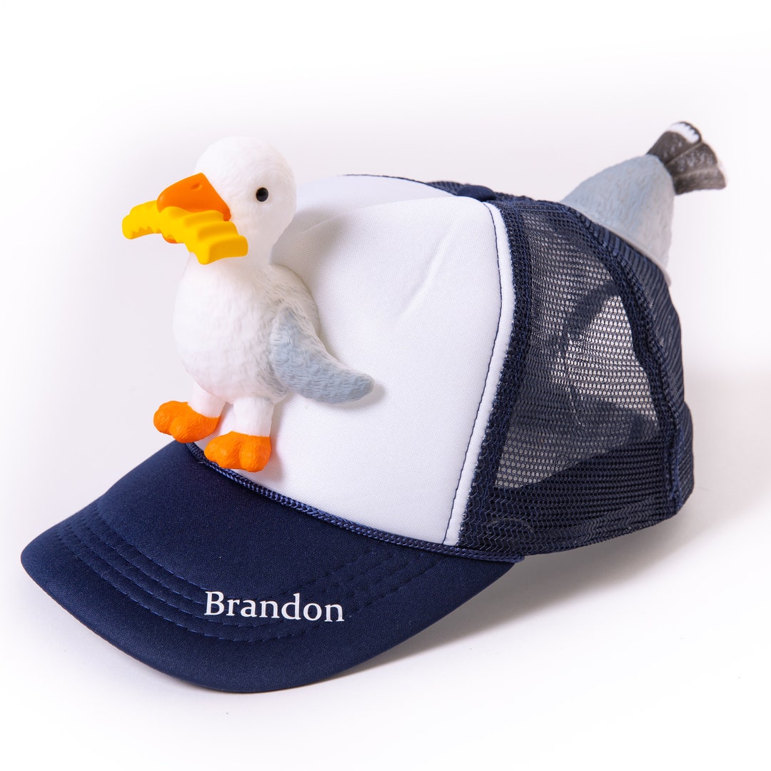 Custom Seagull Baseball Caps, Funny Custom Trucker Hats, Fun Baseball ...