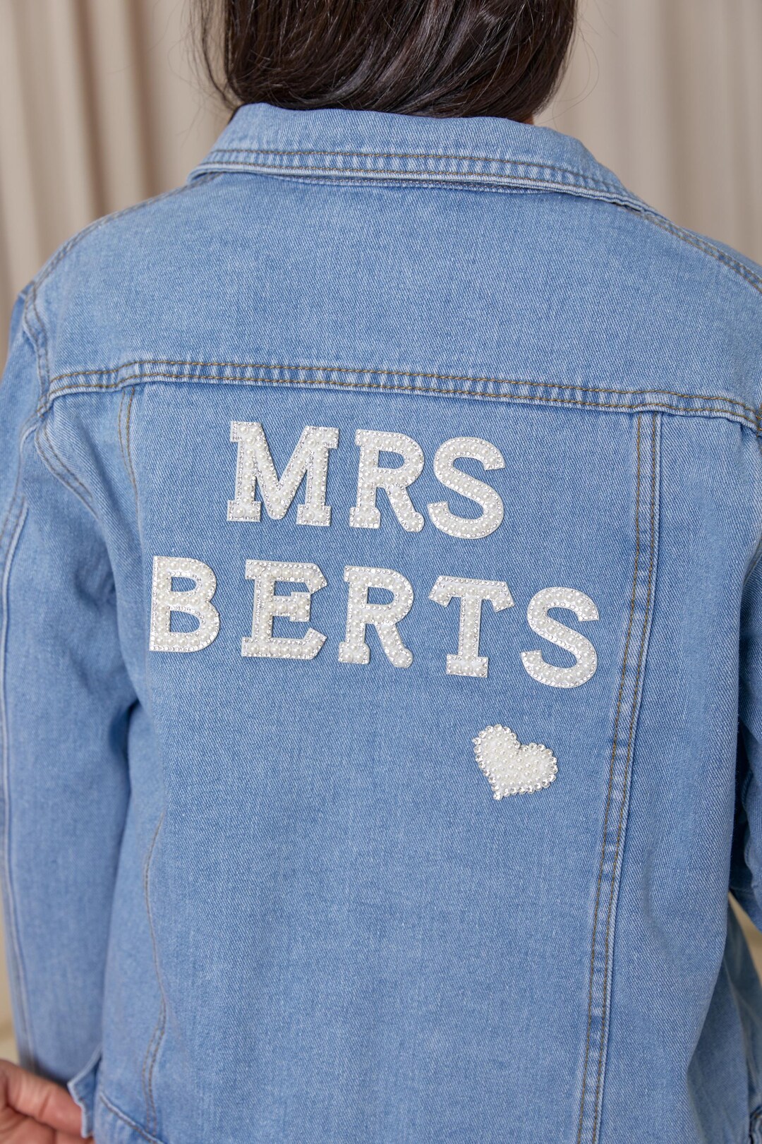 Bride Jean Jacket, Wedding Denim Jacket, Custom Jacket, Future Mrs ...