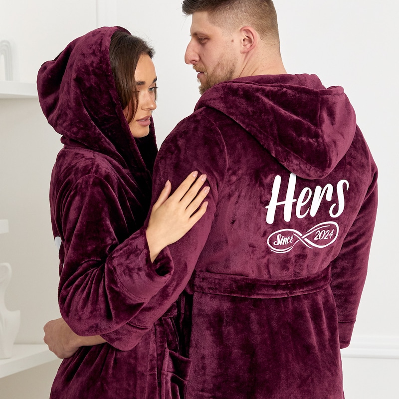 Custom Robe Set Couple - Etsy