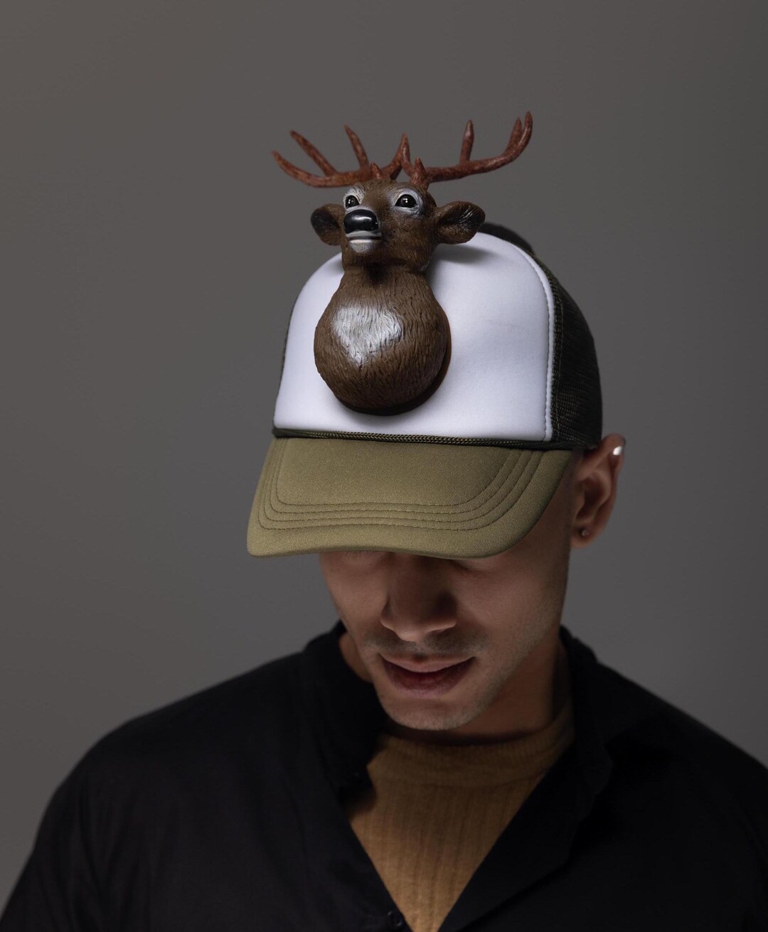 3D Deer Trucker Cap for Hunting, Hunting Gifts for Men, Hunting Cap ...