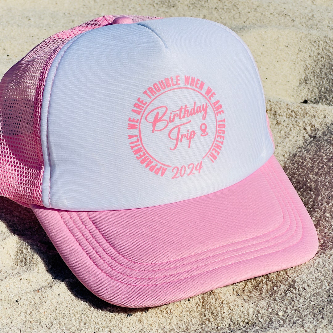 Custom Trucker Caps, Birthday Trip Baseball Caps, Birthday Girl Cap ...