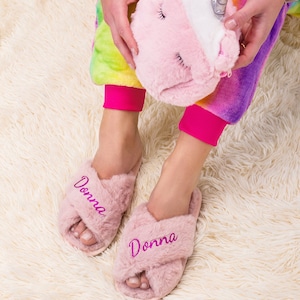 Kids Spa Slippers, Birthday Spa Party, Sleepover Party Slippers, Kids ...