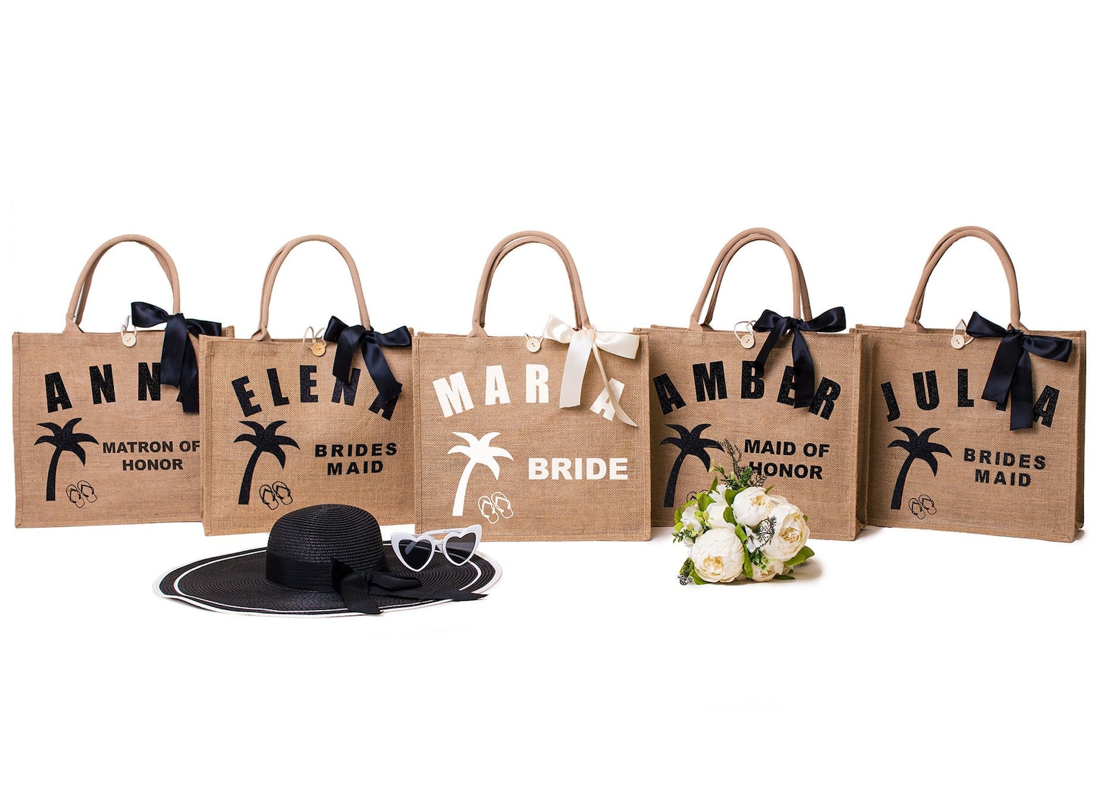 Customized Beach Bags, Bridesmaid Gifts, Bridesmaid Bags, Bridesmaid ...