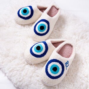 Custom Protective Evil Eye Slippers, Closed Evil Eye Slippers ...
