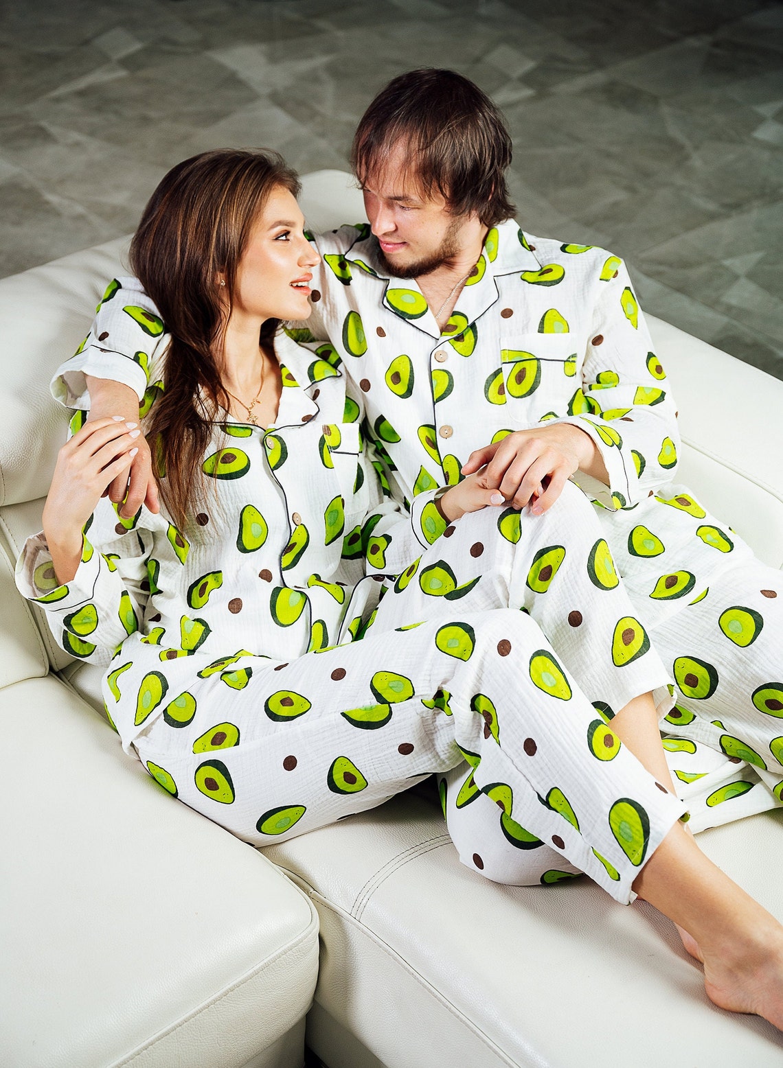 Custom Avocado Pajama Set Matching Pajamas for Couple - Etsy