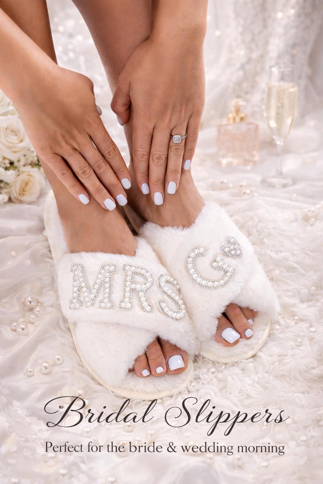 High Quality Custom Mrs Slippers: Personalized Bride Slippers - Etsy