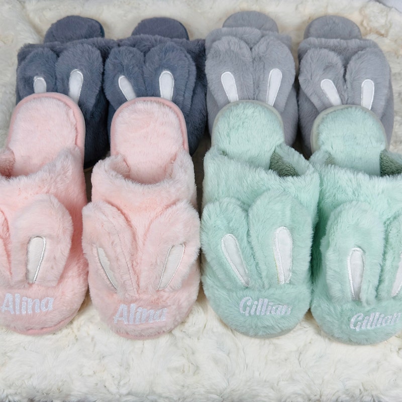 Rabbit Slippers - Etsy