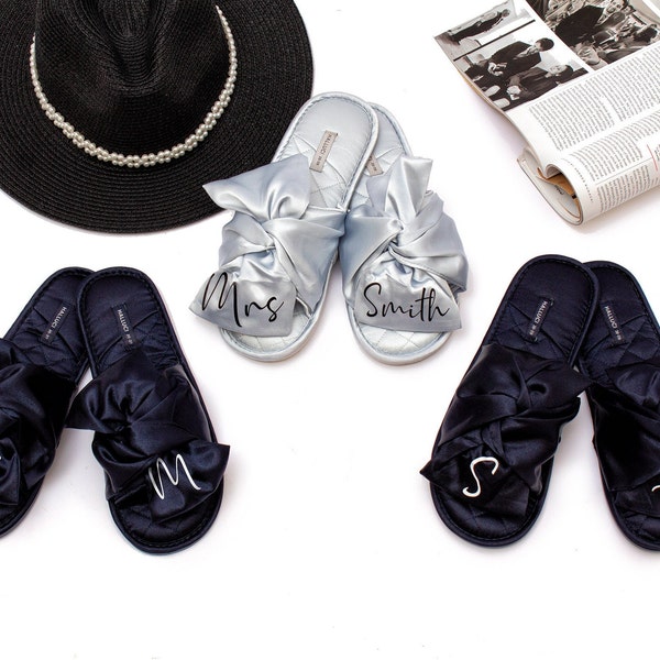 Satin Slippers - Etsy