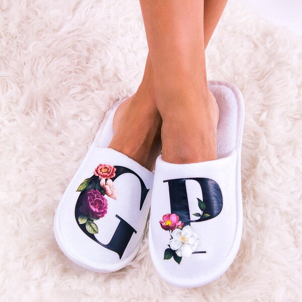 Slippers With Letters - Etsy