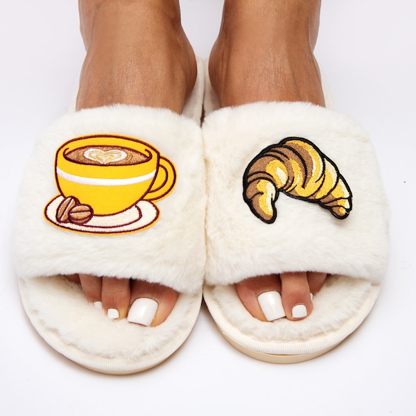 Croissant Slippers - Etsy