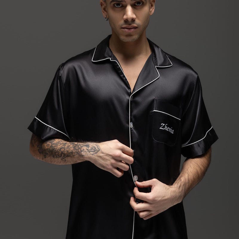 Custom Silk Shirt for Men - Etsy