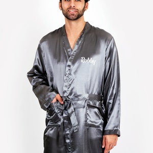 Mr Custom Robe, Groom Satin Robes, Personalized Mens Robes, Groomsmen ...