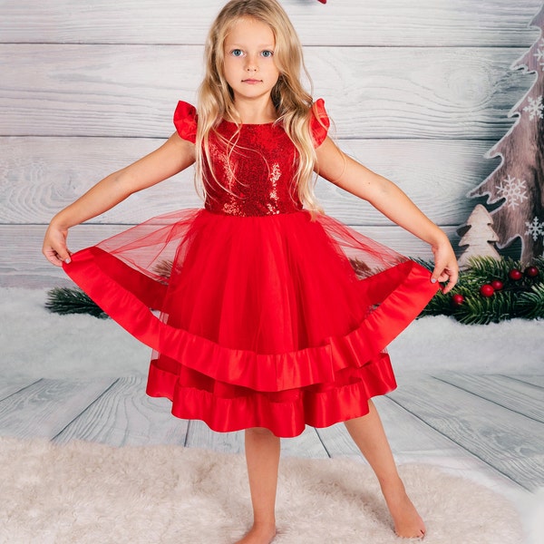 Girl Christmas Dress - Etsy