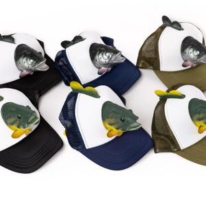 Custom Fish Caps, Men's Fish Trucker Hat, Men's Trucker Hat Shark, Men ...