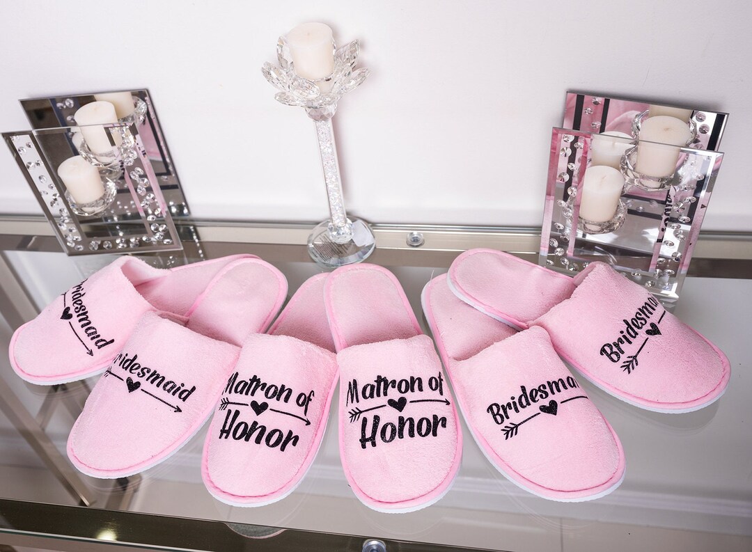 Custom Spa Slippers, Wedding Slippers, Bridesmaid Slippers ...