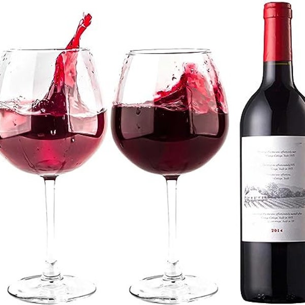 Extra Large Wine Glass Personalised - Etsy