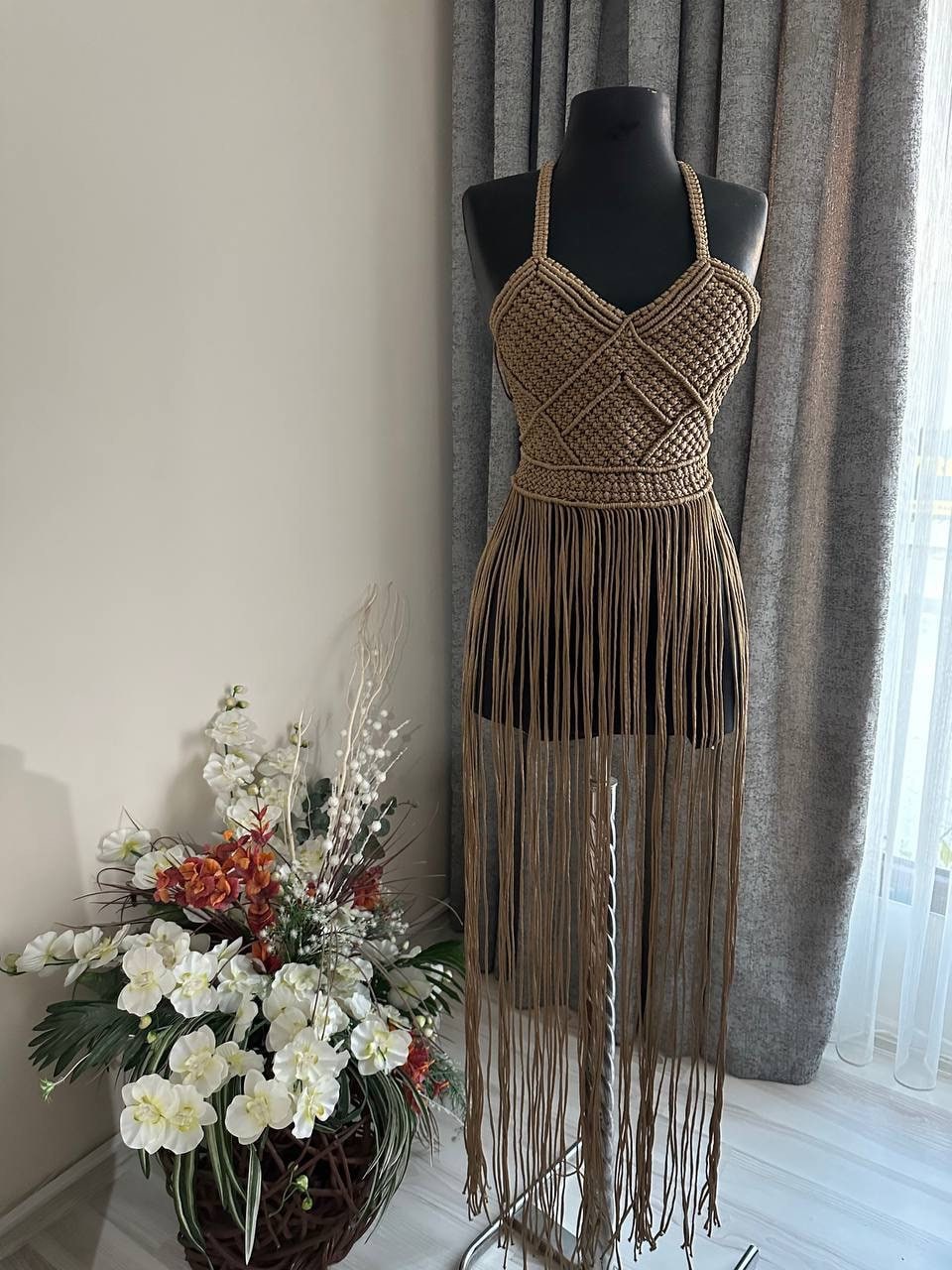 Macrame Beachwear,macrame Dress, Birthday Dress, Shiny Material, Crazy ...