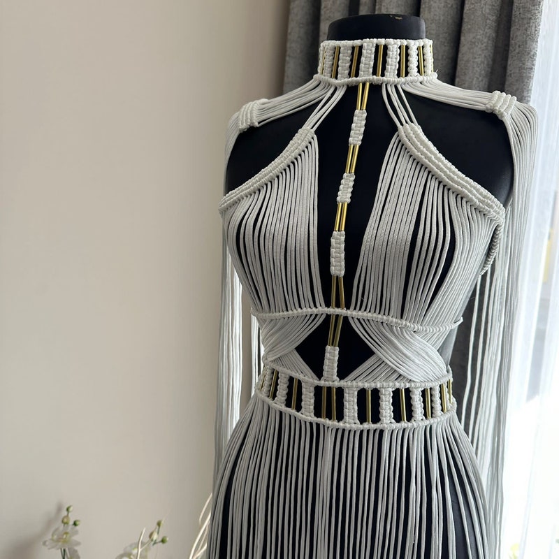 Macrame Dress - Etsy