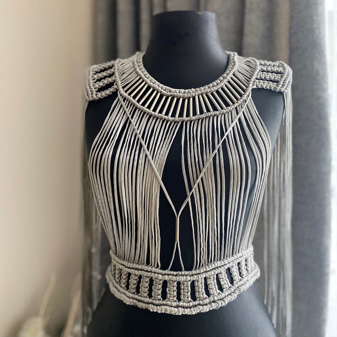 Macrame Beachwear,macrame Dress, Birthday Dress, Shiny Material, Crazy ...