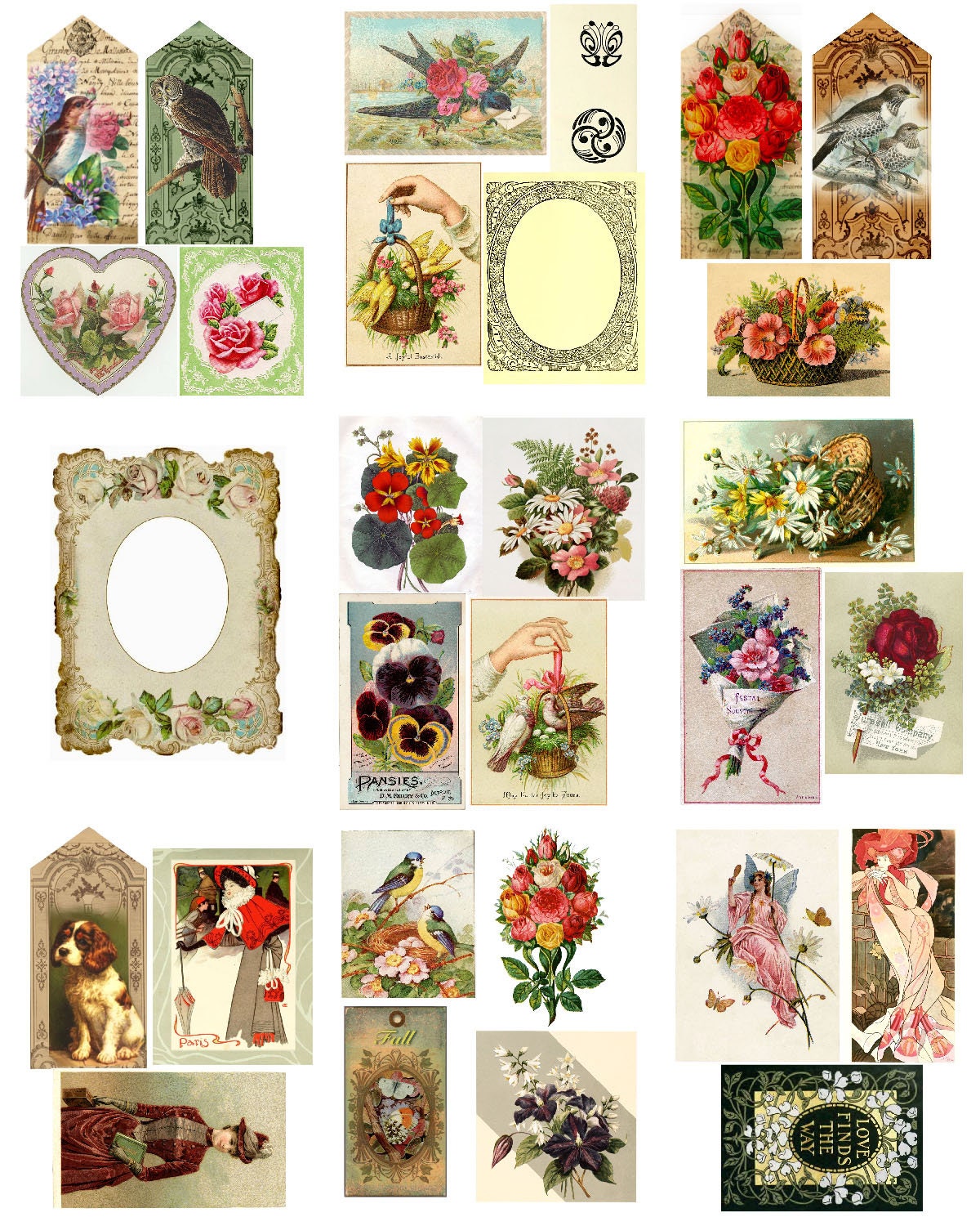 Ephemera Clipart Bundle - Etsy