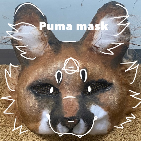 Therian Mask Coyote - Etsy