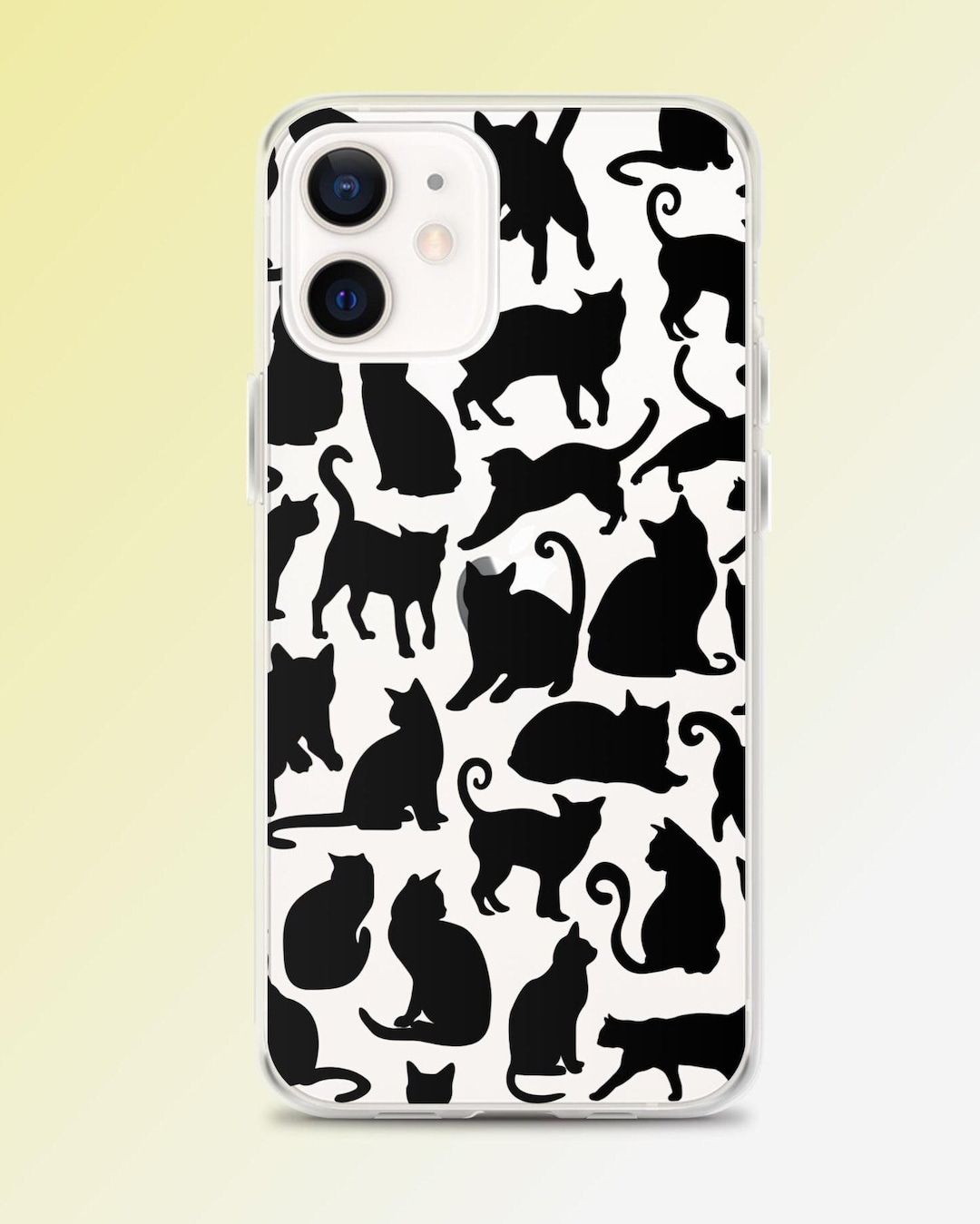 Black Cat Phone Case // Black Cat Magic - Spooky Black Cat Case - Etsy