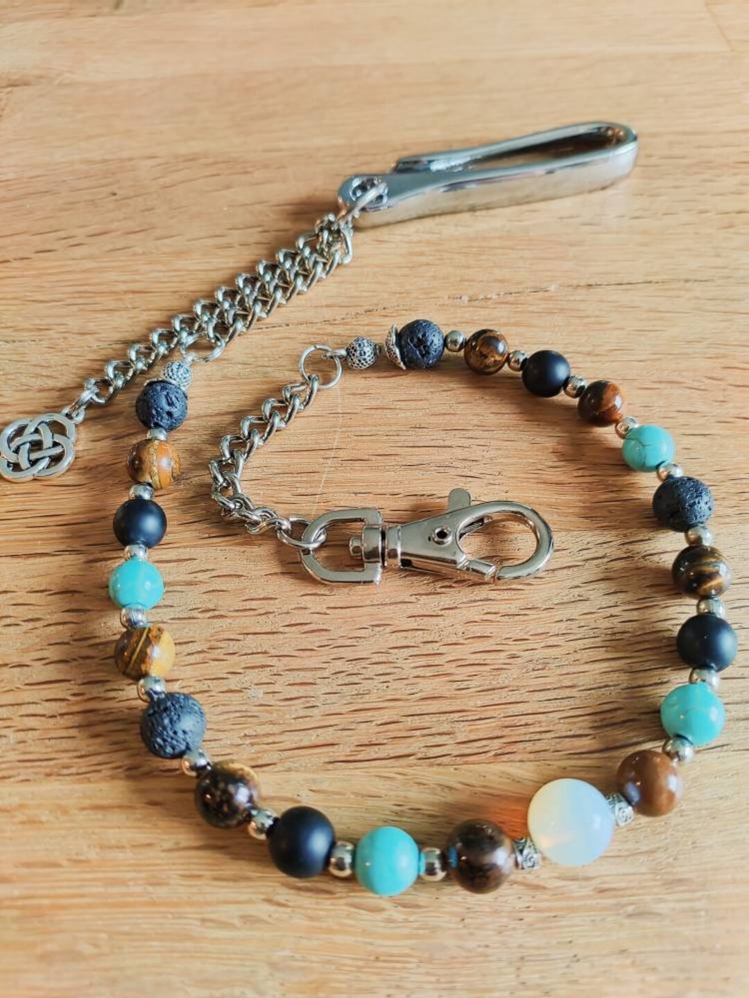 Wallet Necklace, Wallet Chain, Pearl Pants Necklace, Biker Necklace ...