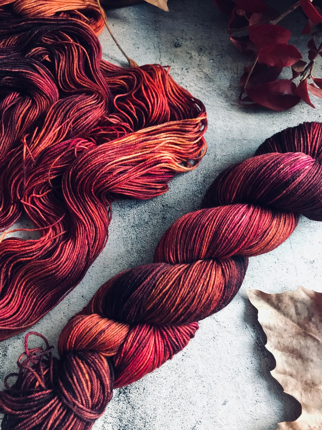 LADY OF AUTUMN - Hand Dyed Yarn From Boscastle, North Cornwall (100g ...