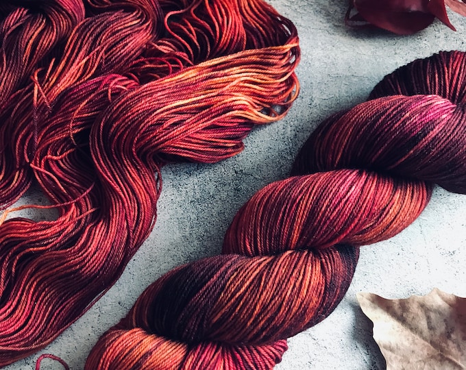 LADY OF AUTUMN - Hand Dyed Yarn From Boscastle, North Cornwall (100g ...