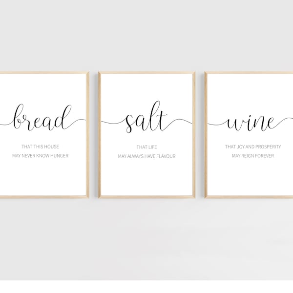 Bread Salt Wine - Etsy