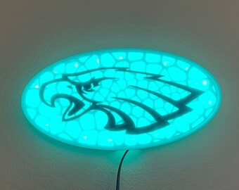 Eagles Light up Wall - Etsy