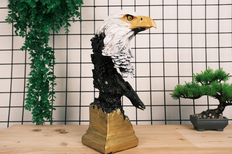 Eagle Handmade Statue İndoor Eagle Decoration Minimalist - Etsy