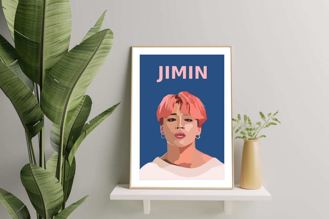 BTS Jimin Poster Kpop Wall Art Instant Digital Download Home Decor ...