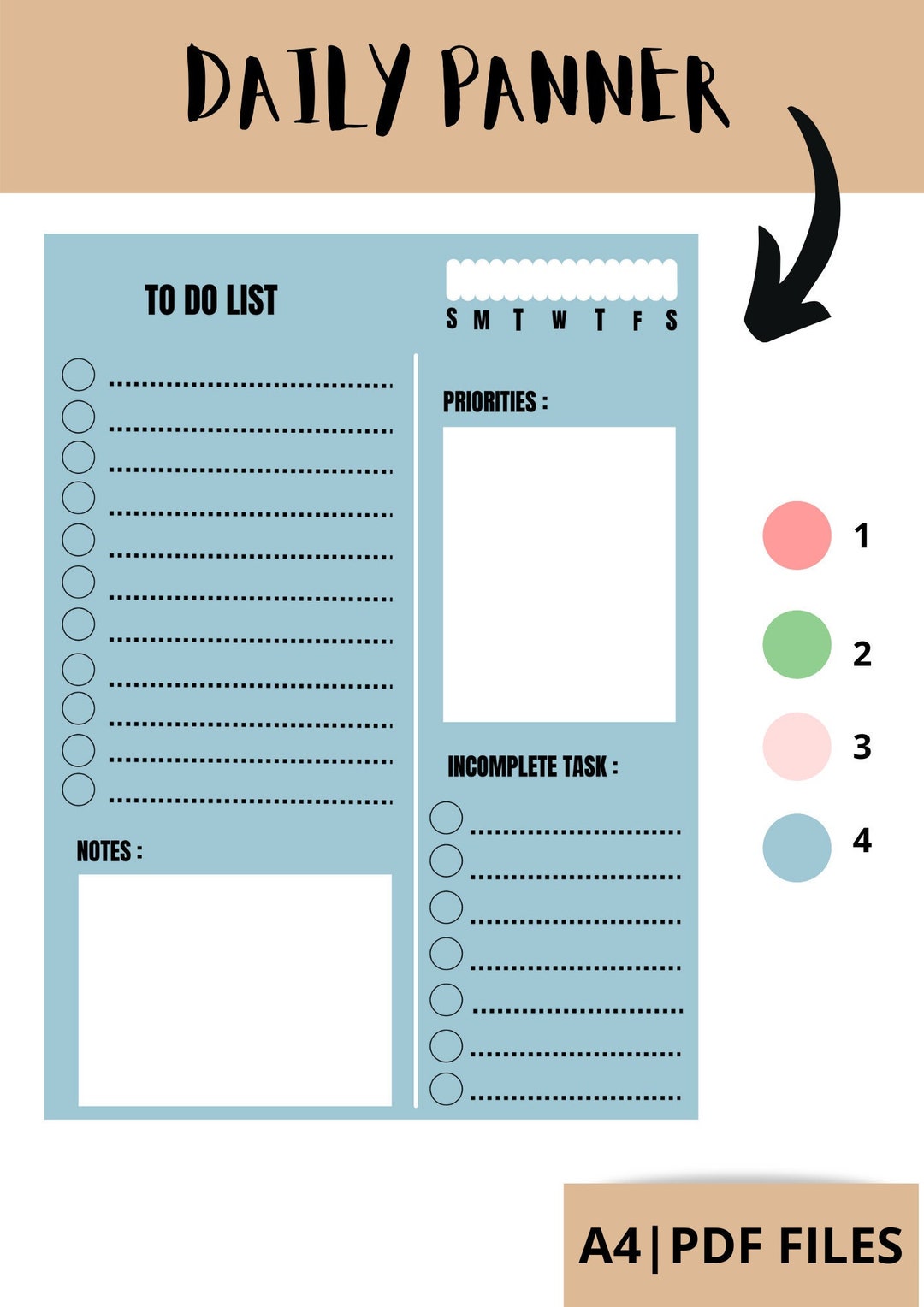 Daily Planner - Etsy