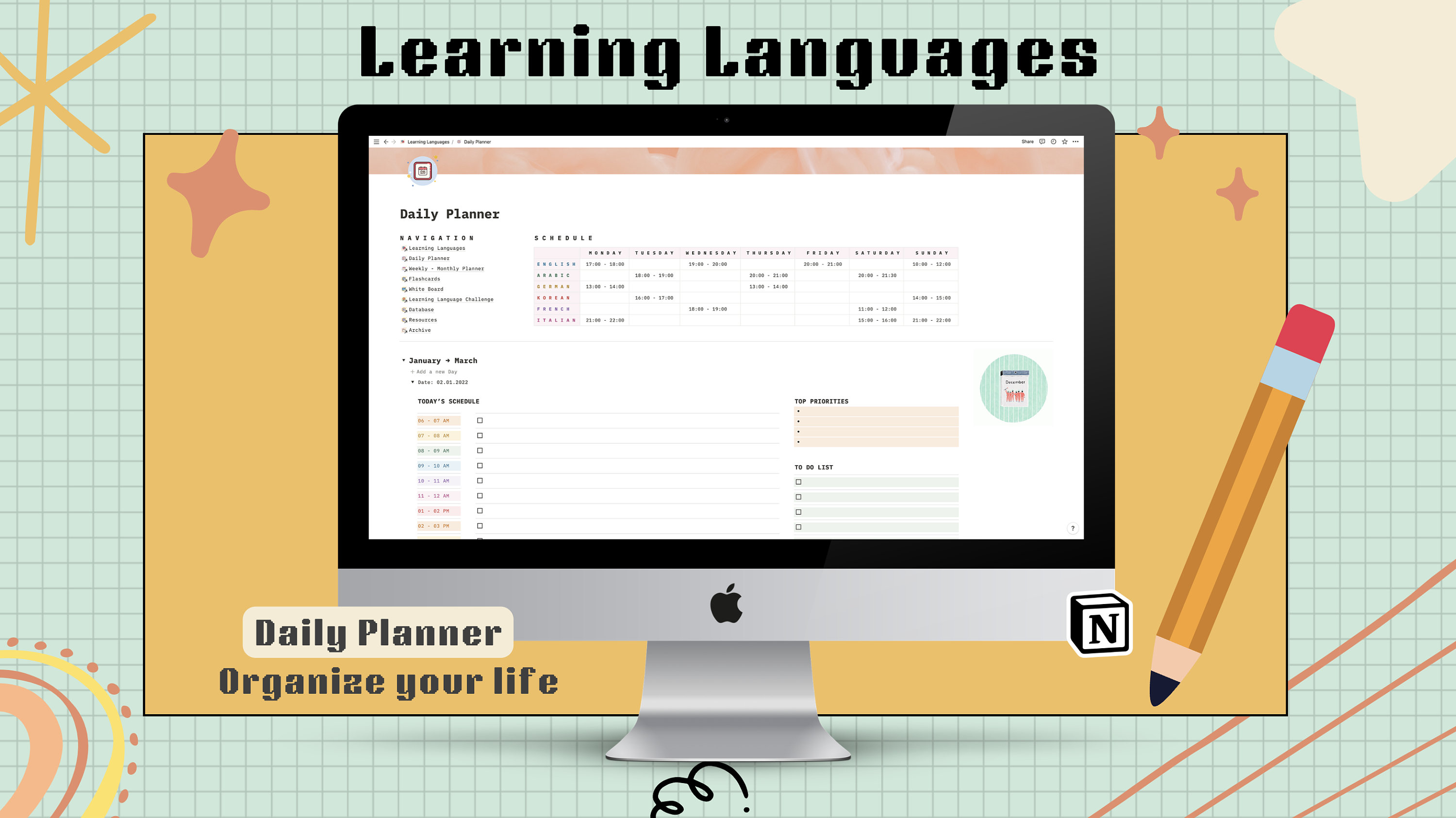 Learning Language Notion Template Notion Learning Template - Etsy Canada