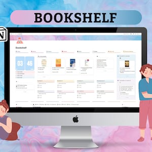 Bookshelf Notion Template Notion Reading Journal Template Book Tracker ...