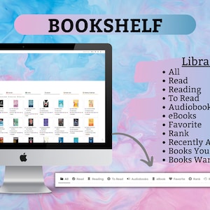 Bookshelf Notion Template | Notion Reading Journal Template | Book ...