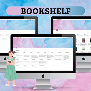 Bookshelf Notion Template Notion Reading Journal Template Book Tracker ...