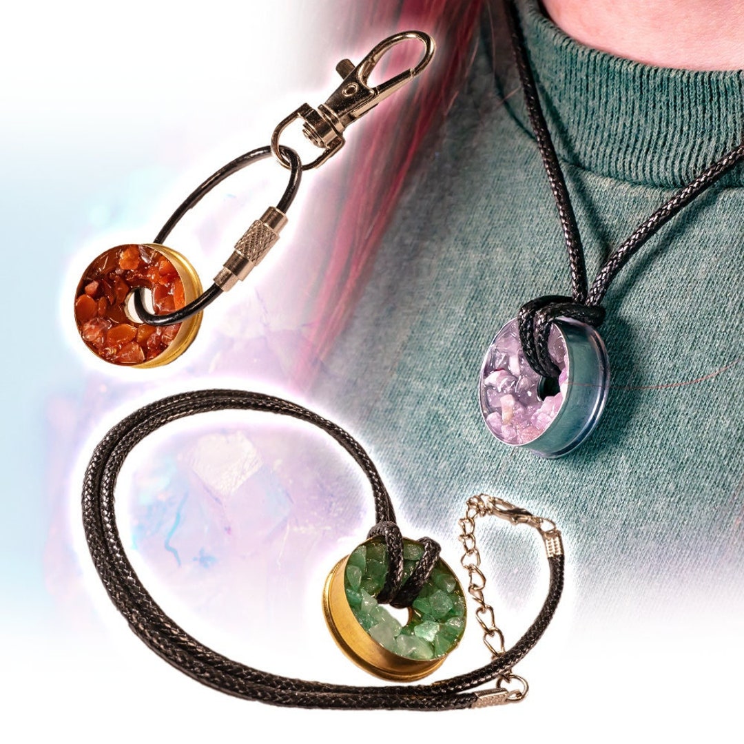 Shotgun Shell Crystal Necklace Shotshell Keychain Gemstone Jewelry 20 ...